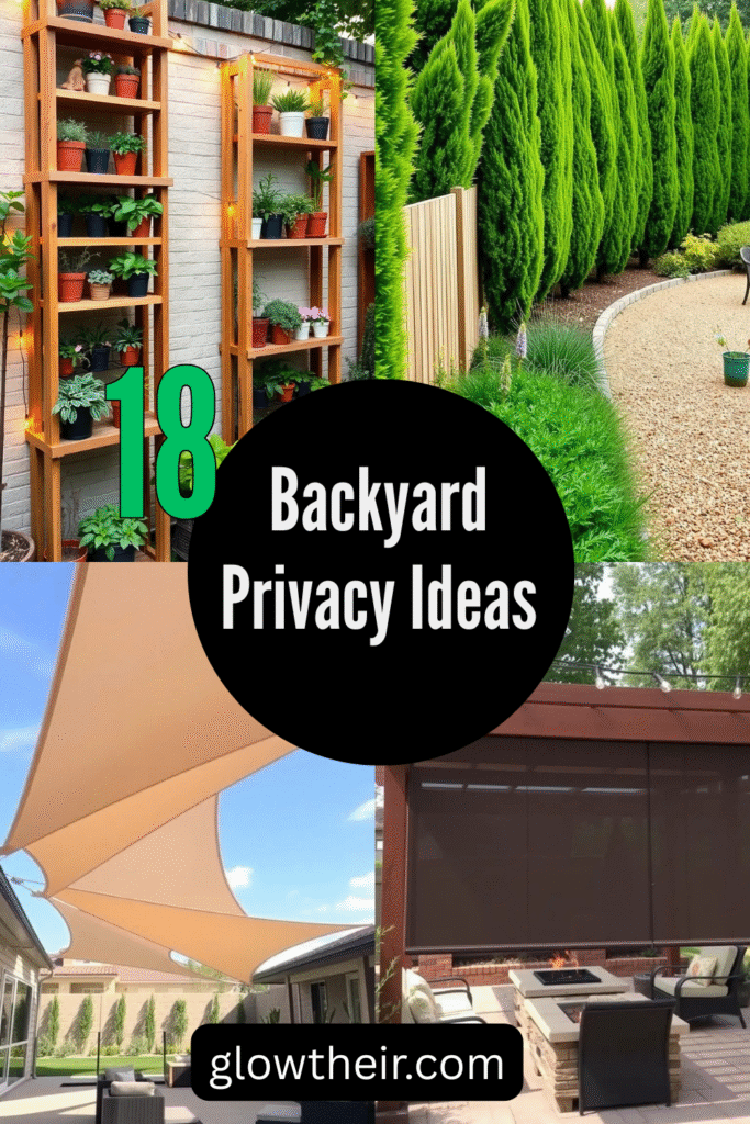 18 Backyard Privacy Ideas to Transform Your Outdoor Space - Glow Their